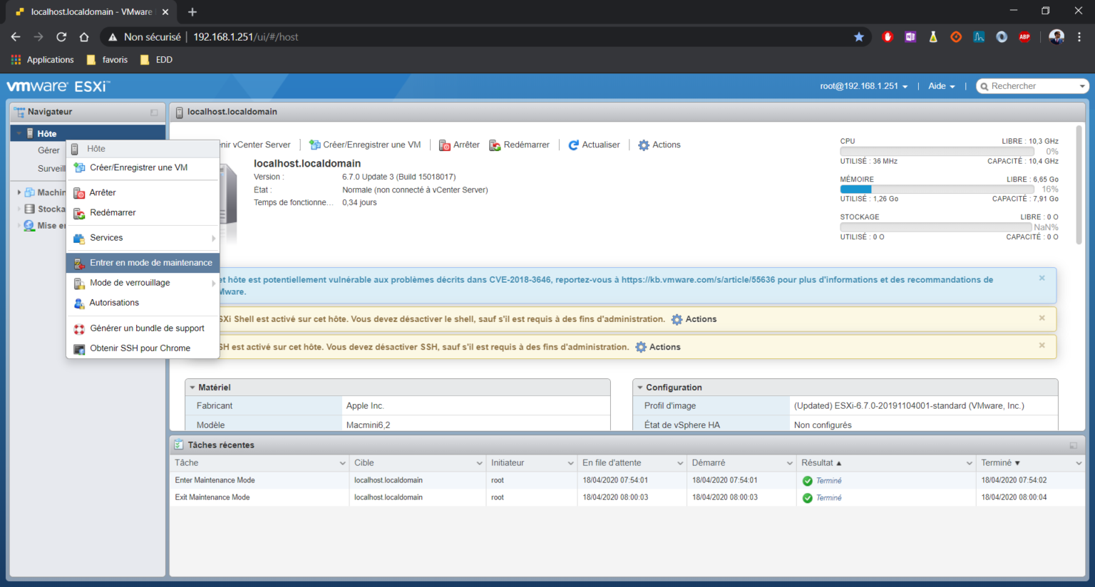 vmware-esxi-entrer-en-mode-de-maintenance- Anthony Jacob