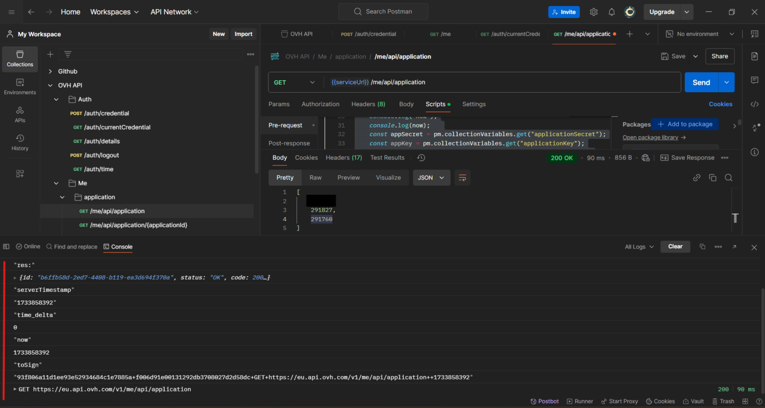 Comment utiliser l'API d'OVH avec Postman - Anthony Jacob