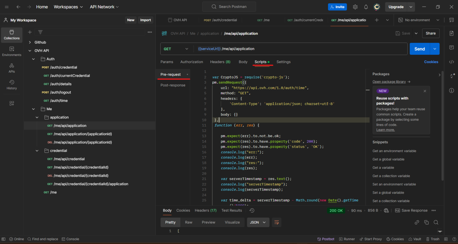 Comment utiliser l'API d'OVH avec Postman - Anthony Jacob